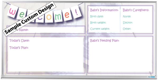 Custom Designed Magnetic Whiteboard - Custom Printed