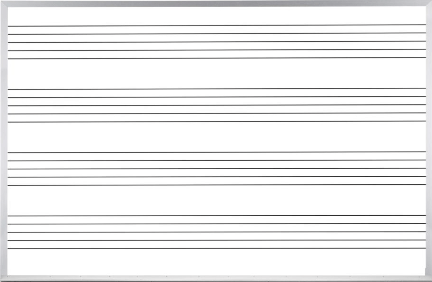 Whiteboard with Printed Lines, Grids, Coordinates