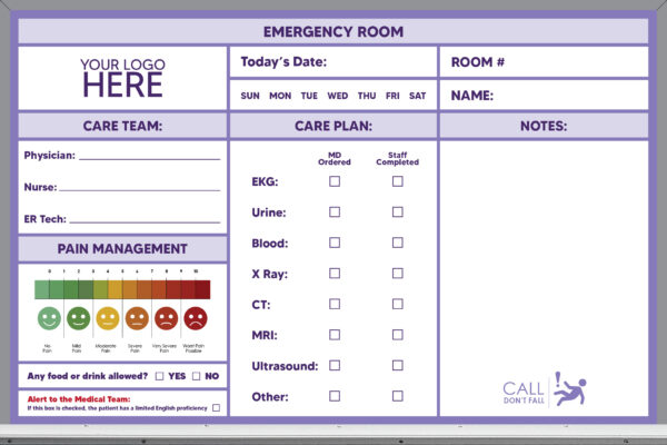 Emergency Room Patient Tracking Whiteboard