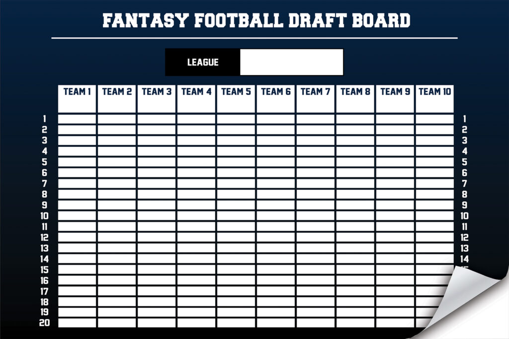 Re-Stic Dry Erase Surface – Fantasy Football Draft Board