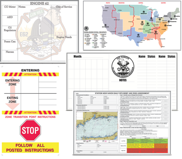 Custom Printed Whiteboards for Military, Government Use